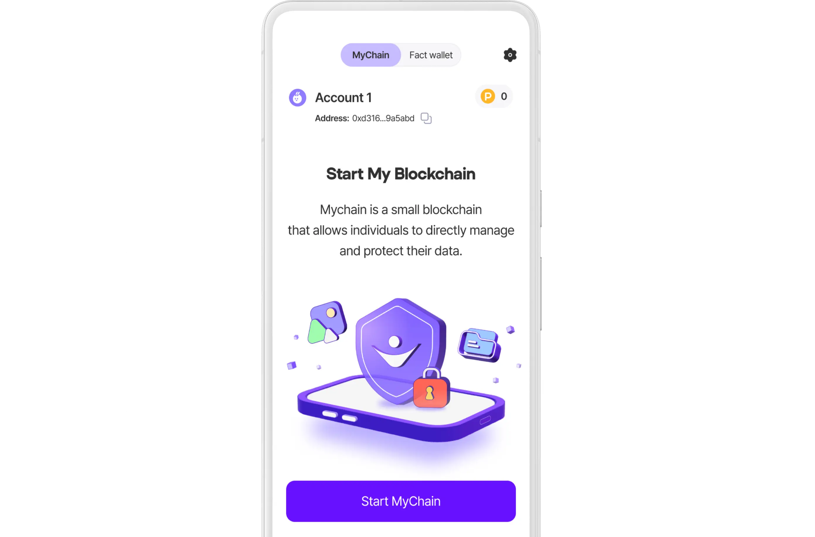 Mychain | Personal Blockchain & NFT Wallet